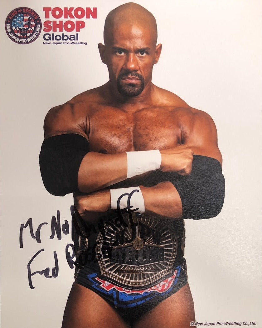 Autographed Fred Rosser Portrait 2022 07 No Smile – TOKON SHOP Global - New Japan Pro-Wrestling ...