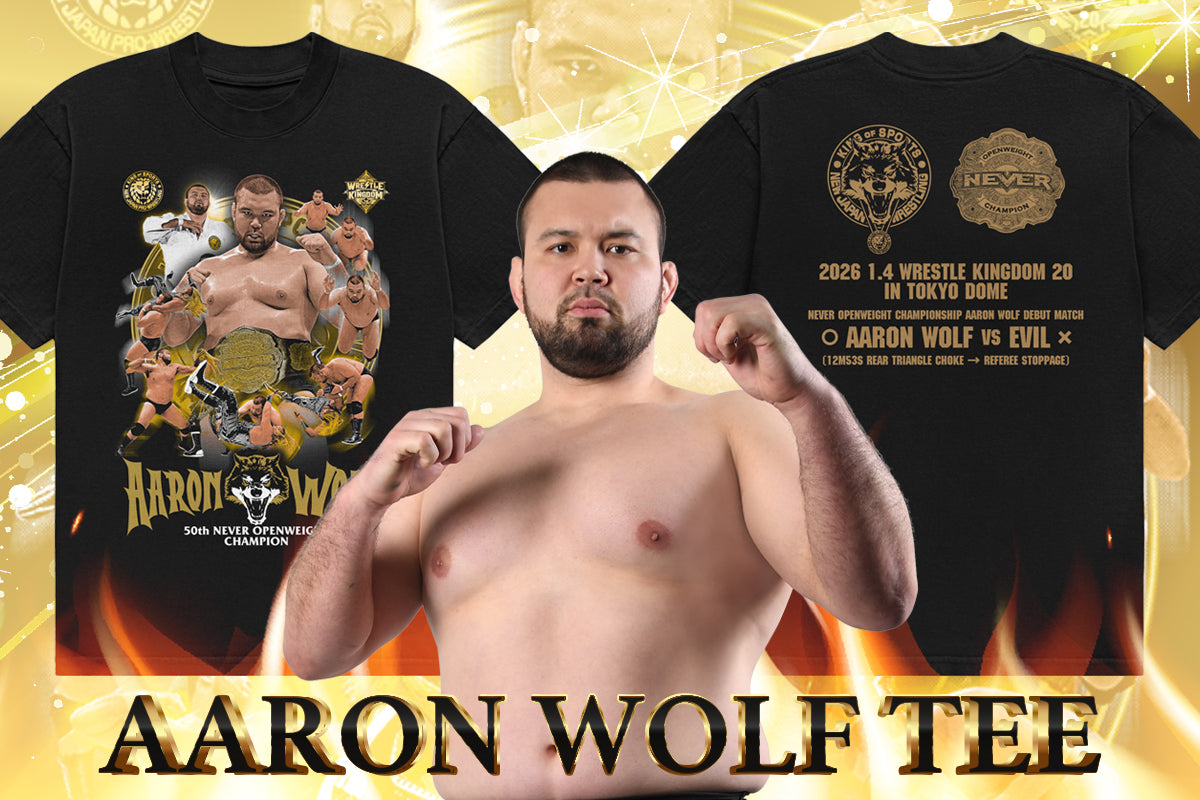 Aaron Wolf - Debut T-Shirt – TOKON SHOP Global - New Japan Pro ...